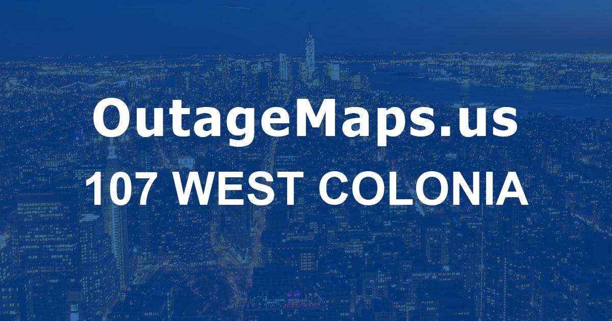 107 West Colonia Power Outages Map