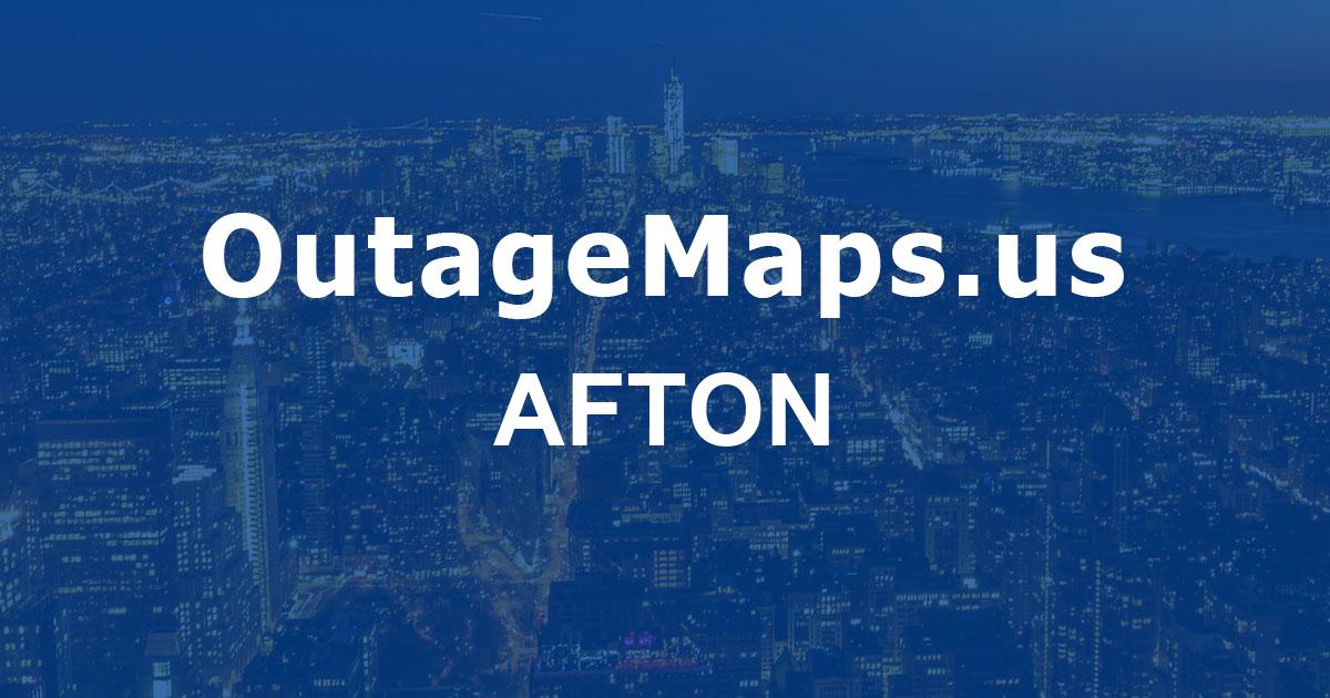 Afton Power Outages Map