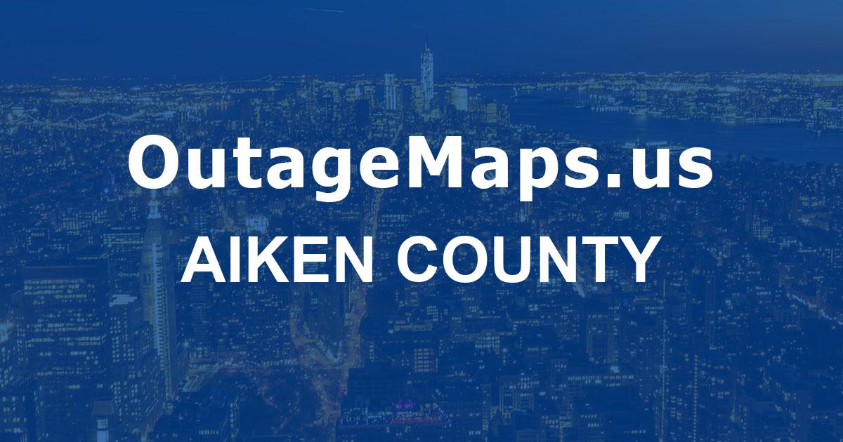 Aiken County Power Outages Map