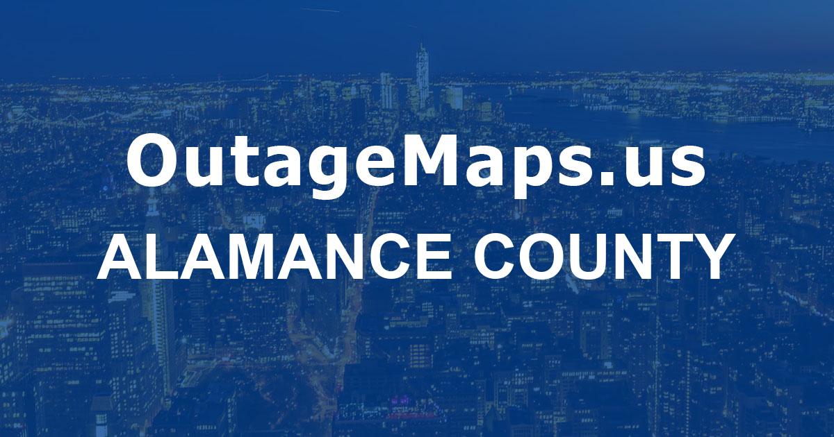 Alamance County Power Outages Map