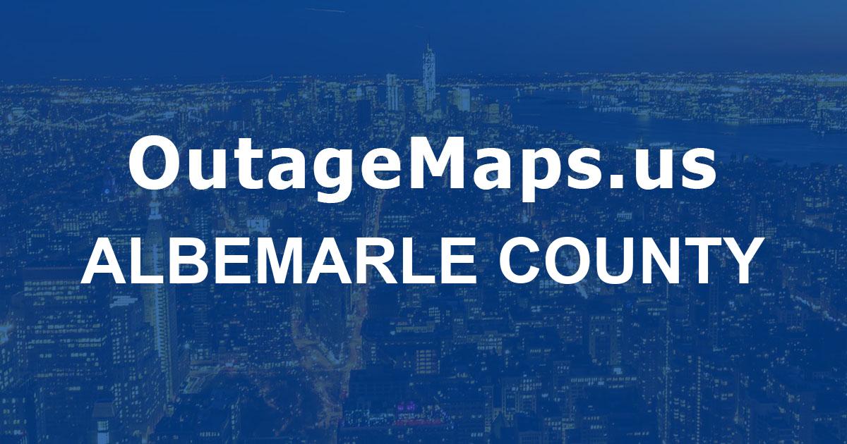 Albemarle County Power Outages Map