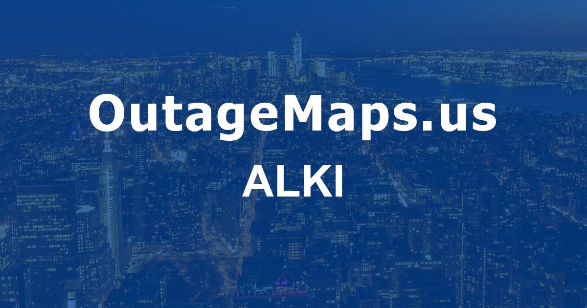 Alki Power Outages Map