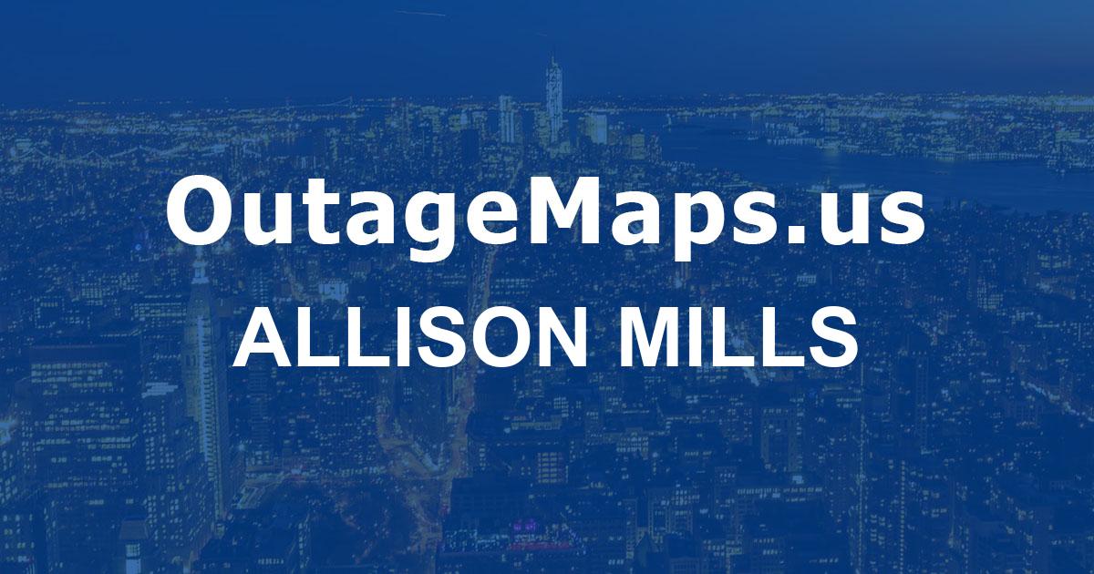 Allison Mills Power Outages Map