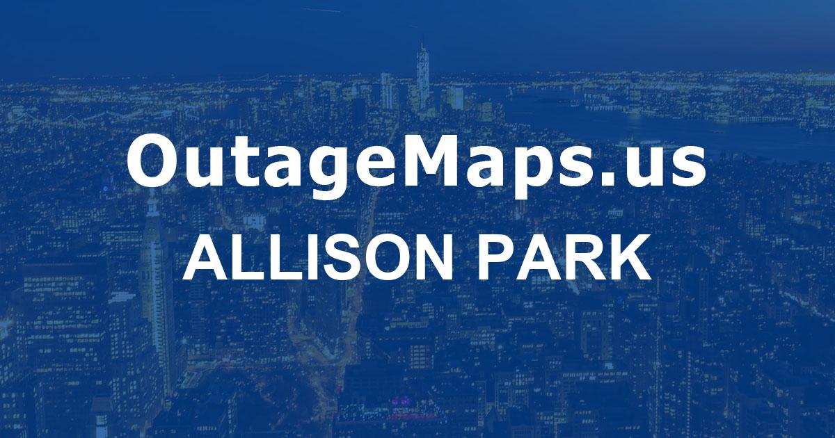Allison Park Power Outages Map