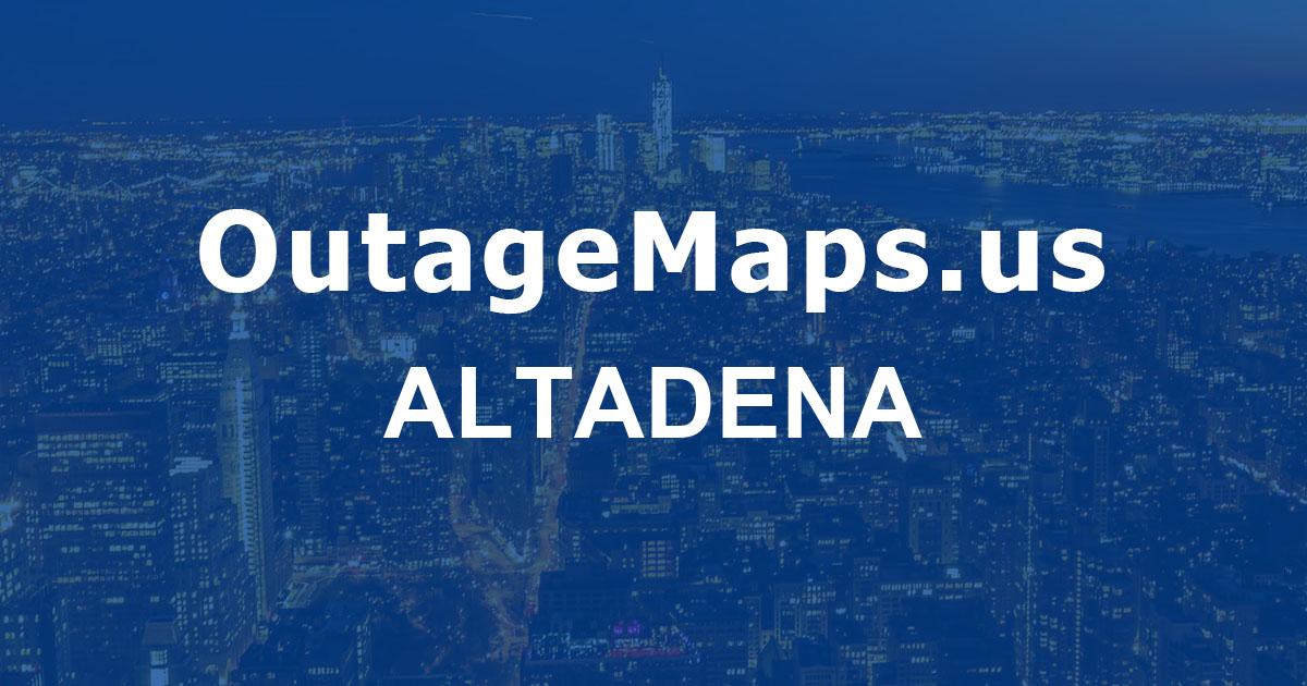 Altadena Power Outages Map