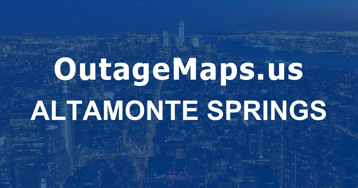 Altamonte Springs Power Outages Map