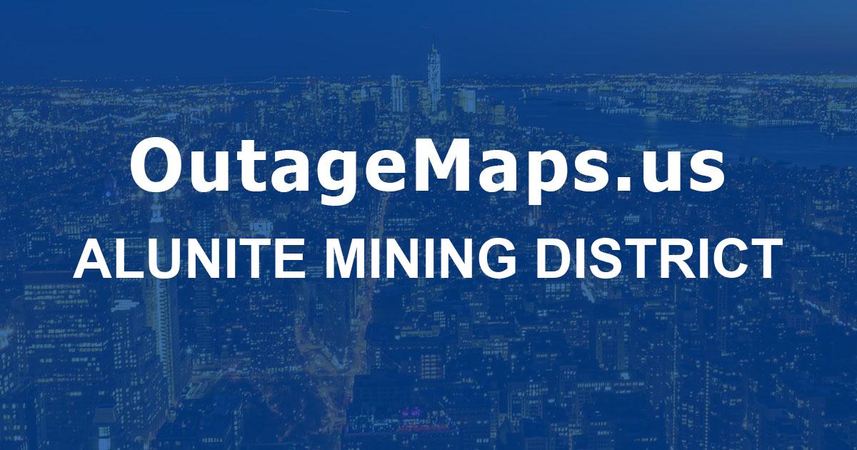 Alunite Mining District Power Outages Map