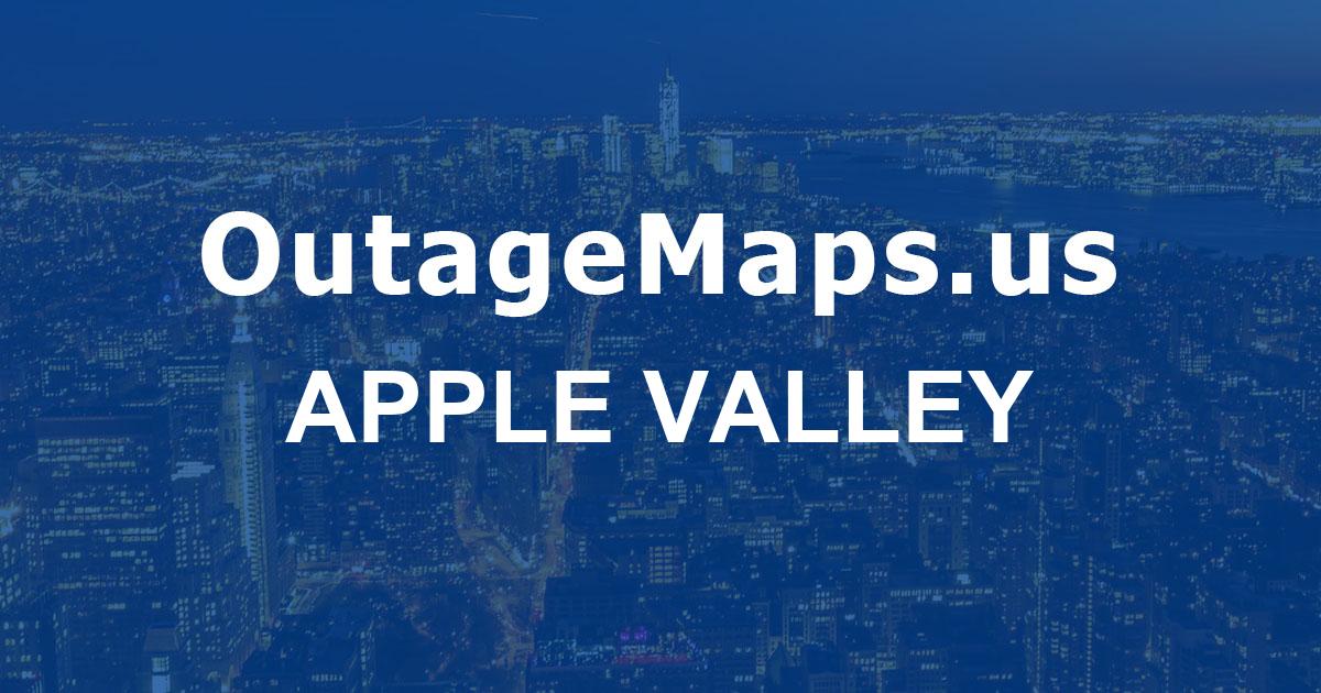 Apple Valley Power Outages Map