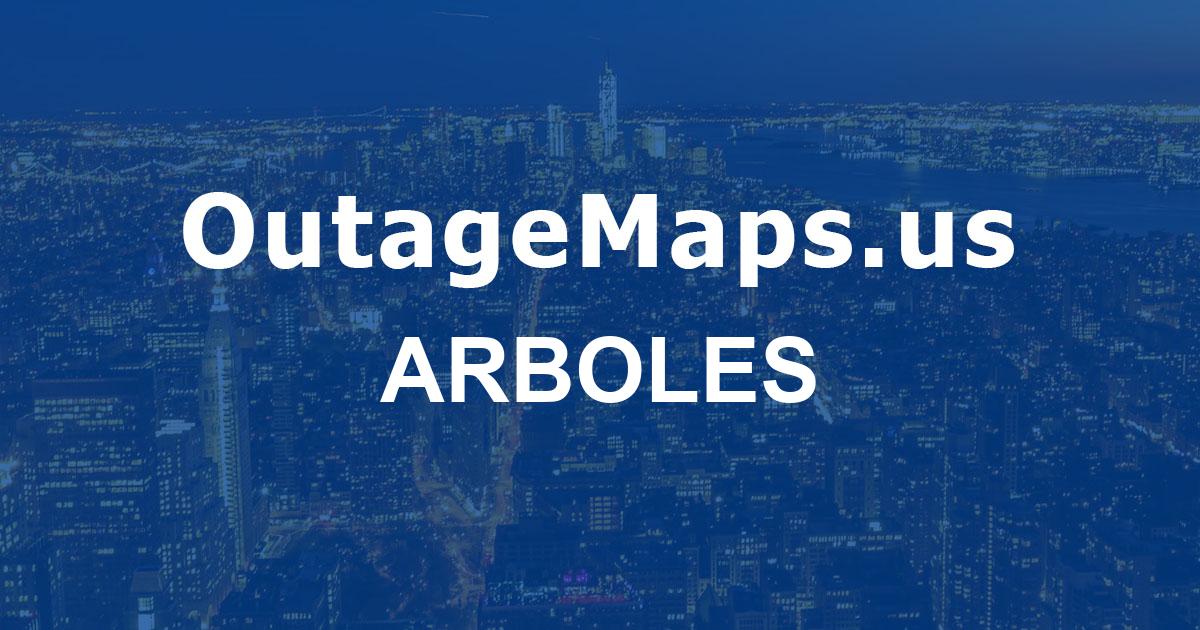 Arboles Power Outages Map