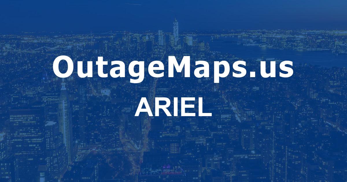 Ariel Power Outages Map