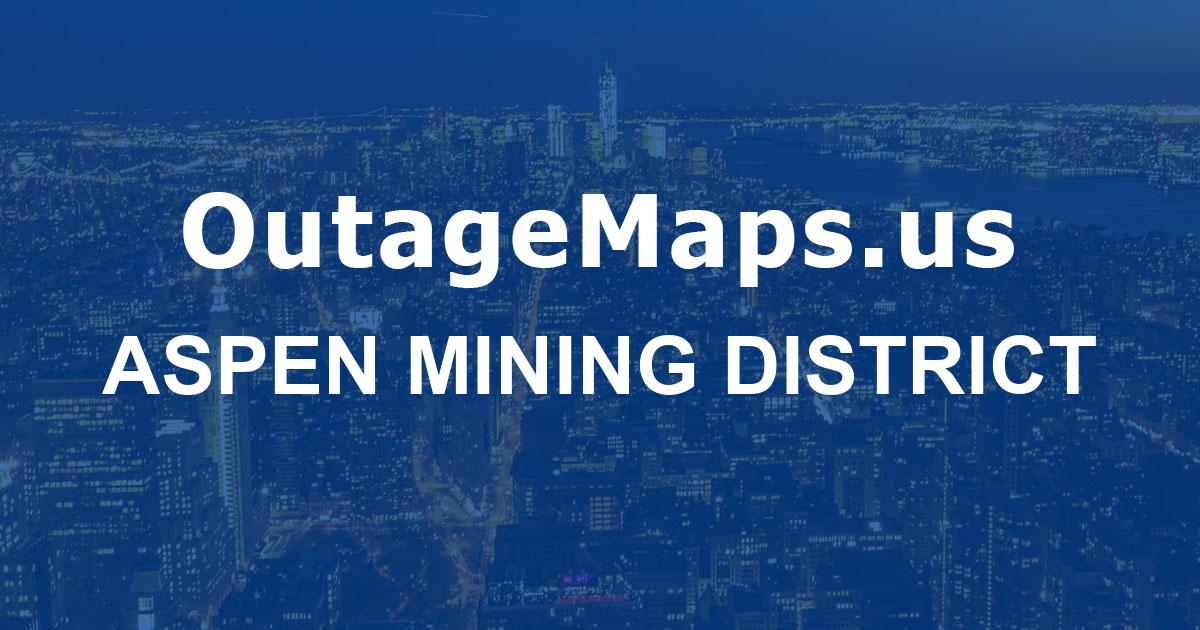 Aspen Mining District Power Outages Map