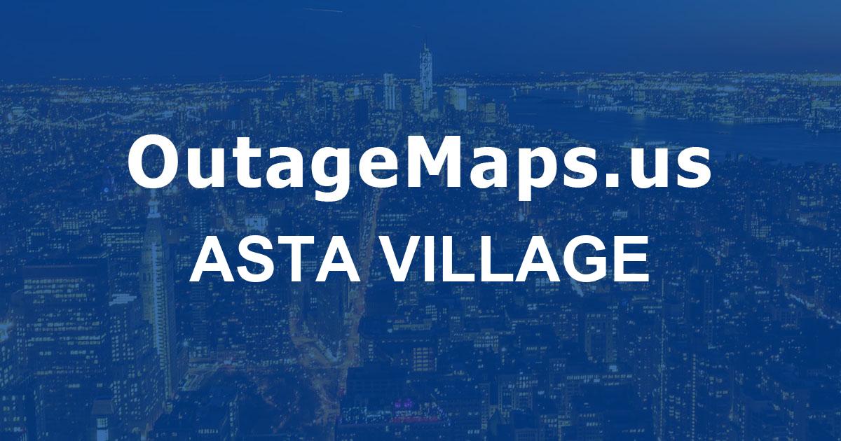 Asta Village Power Outages Map