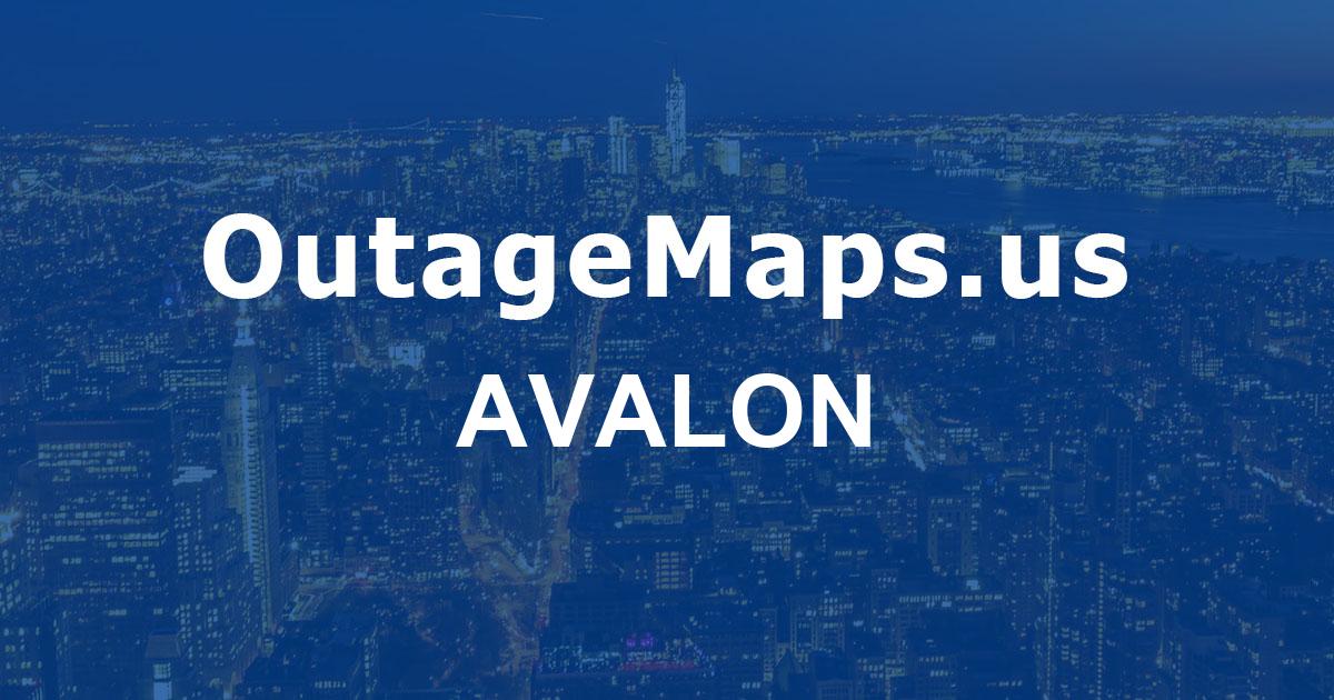 Avalon Power Outages Map