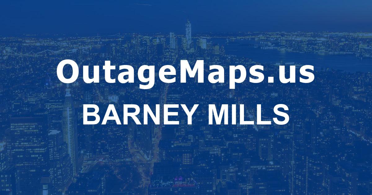 Barney Mills Power Outages Map
