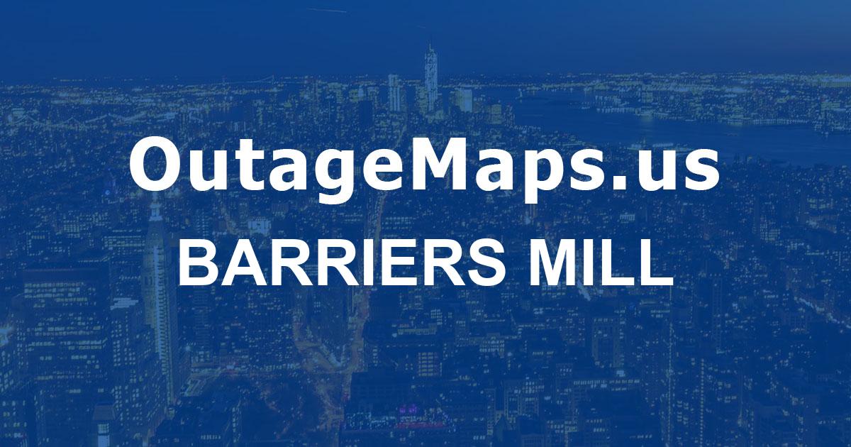 Barriers Mill Power Outages Map