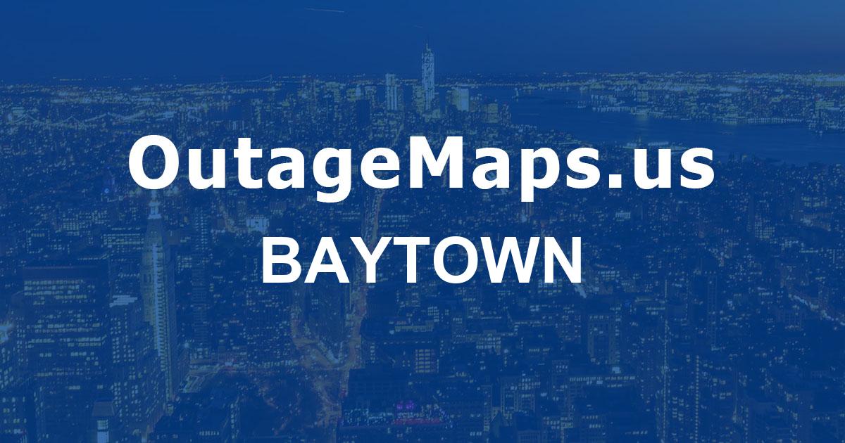 Baytown Power Outages Map