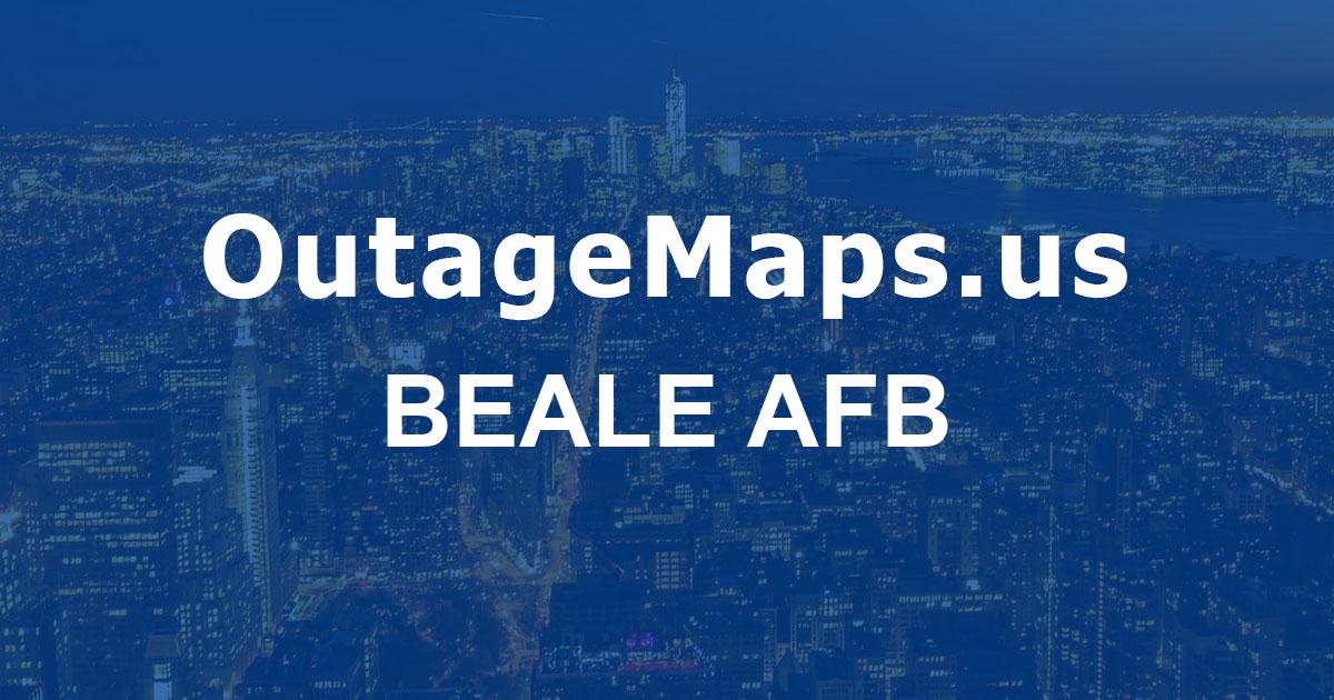 Beale AFB Power Outages Map