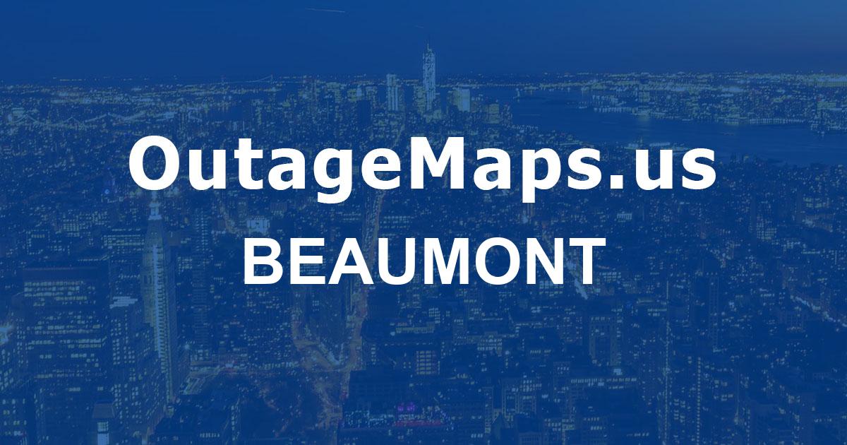 Beaumont Power Outages Map