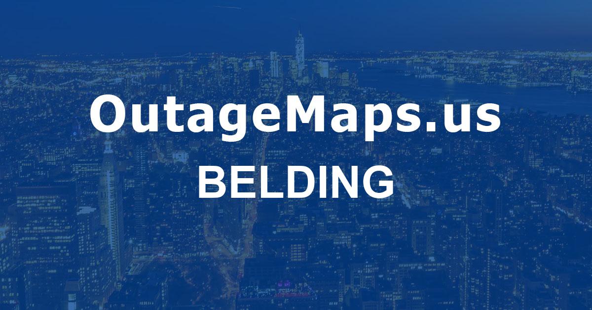 Belding Power Outages Map