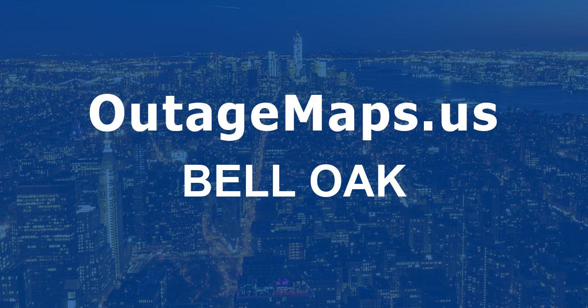 Bell Oak Power Outages Map