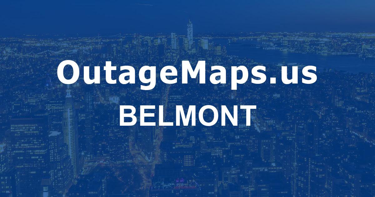 Belmont Power Outages Map