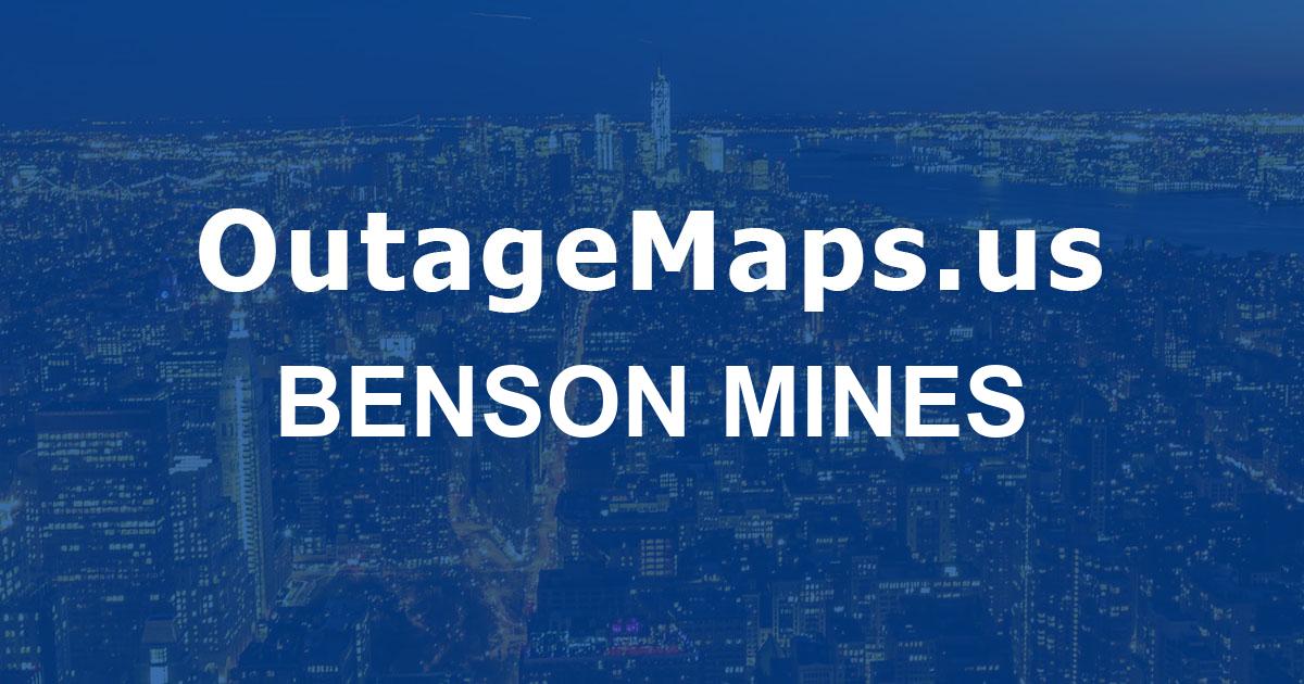 Benson Mines Power Outages Map