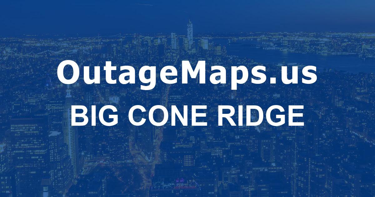 Big Cone Ridge Power Outages Map