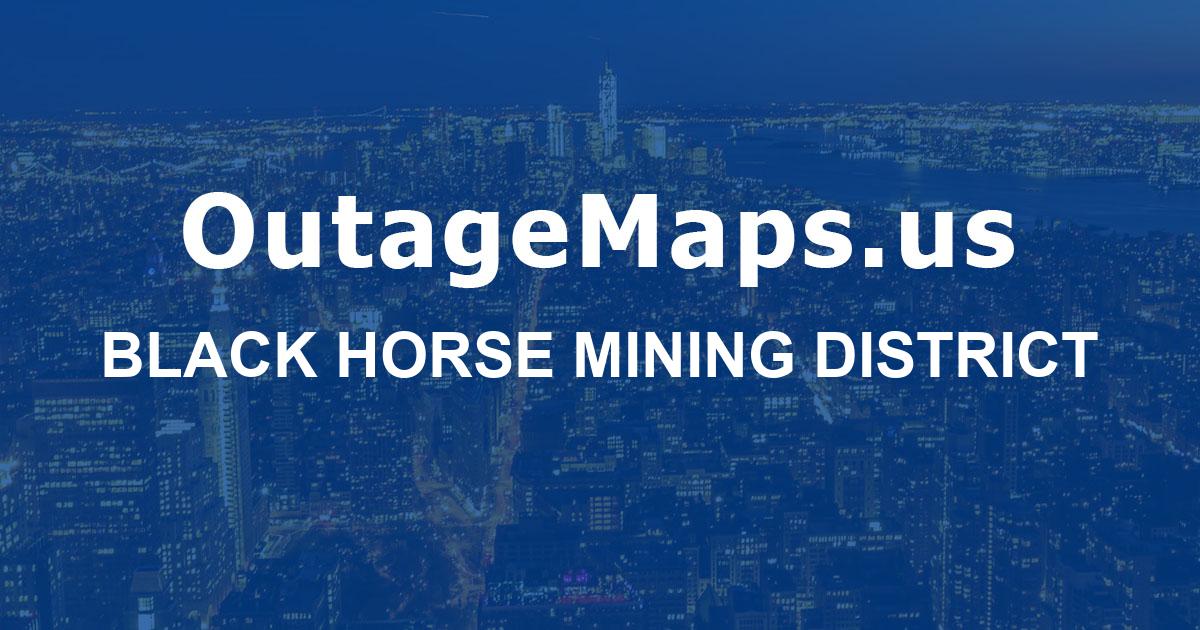 Black Horse Mining District Power Outages Map