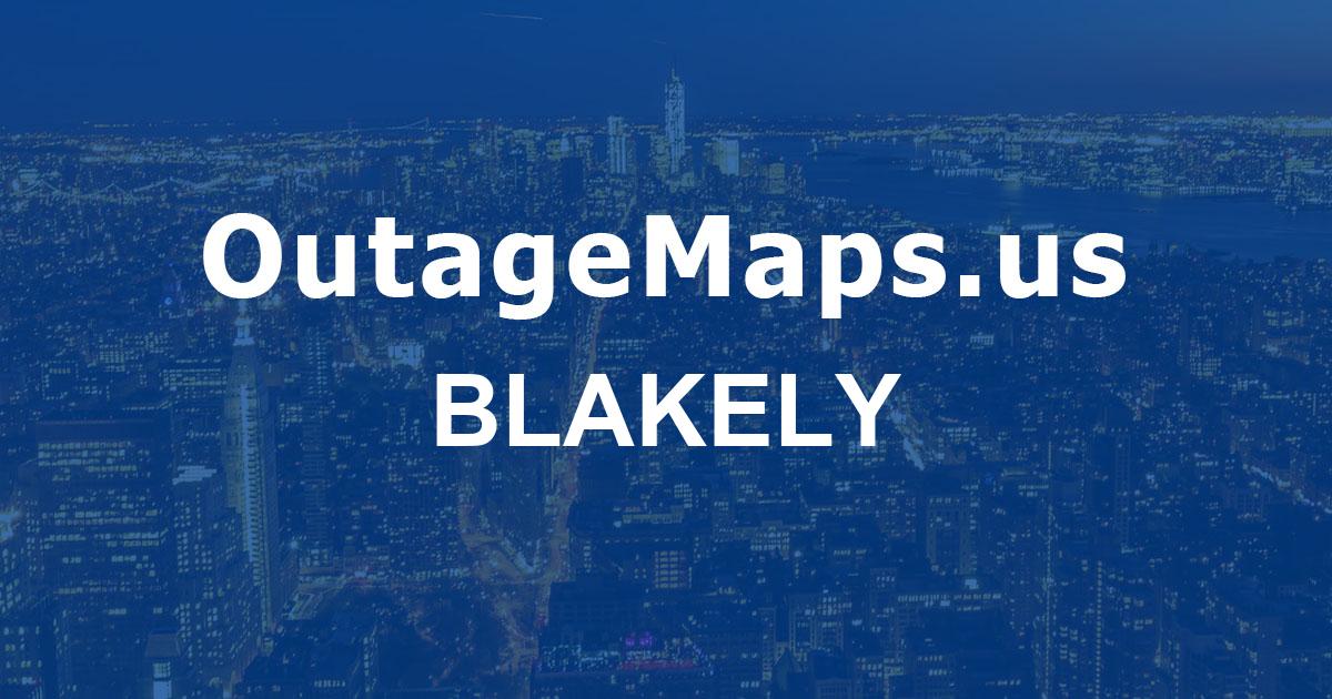 Blakely Power Outages Map