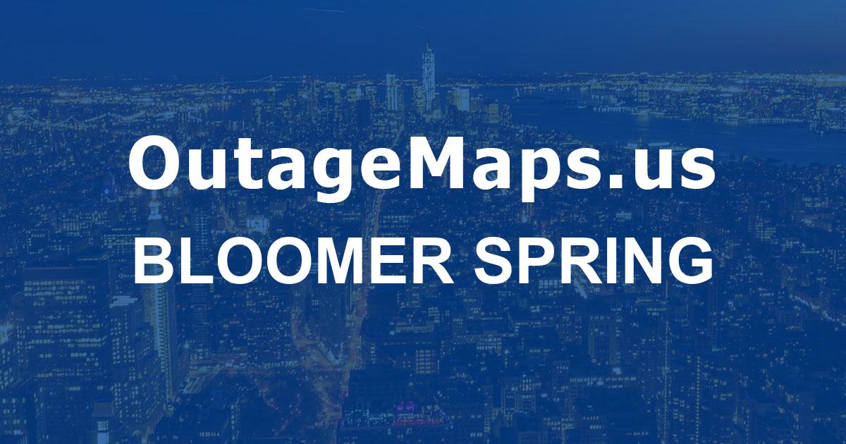 Bloomer Spring Power Outages Map