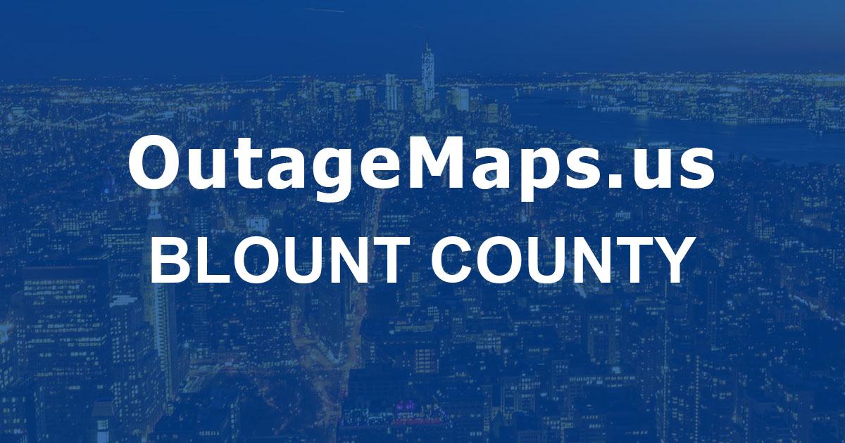 Blount County Power Outages Map