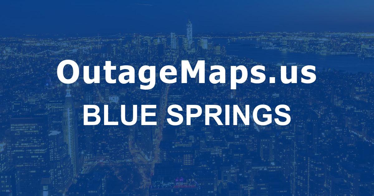 Blue Springs Power Outages Map
