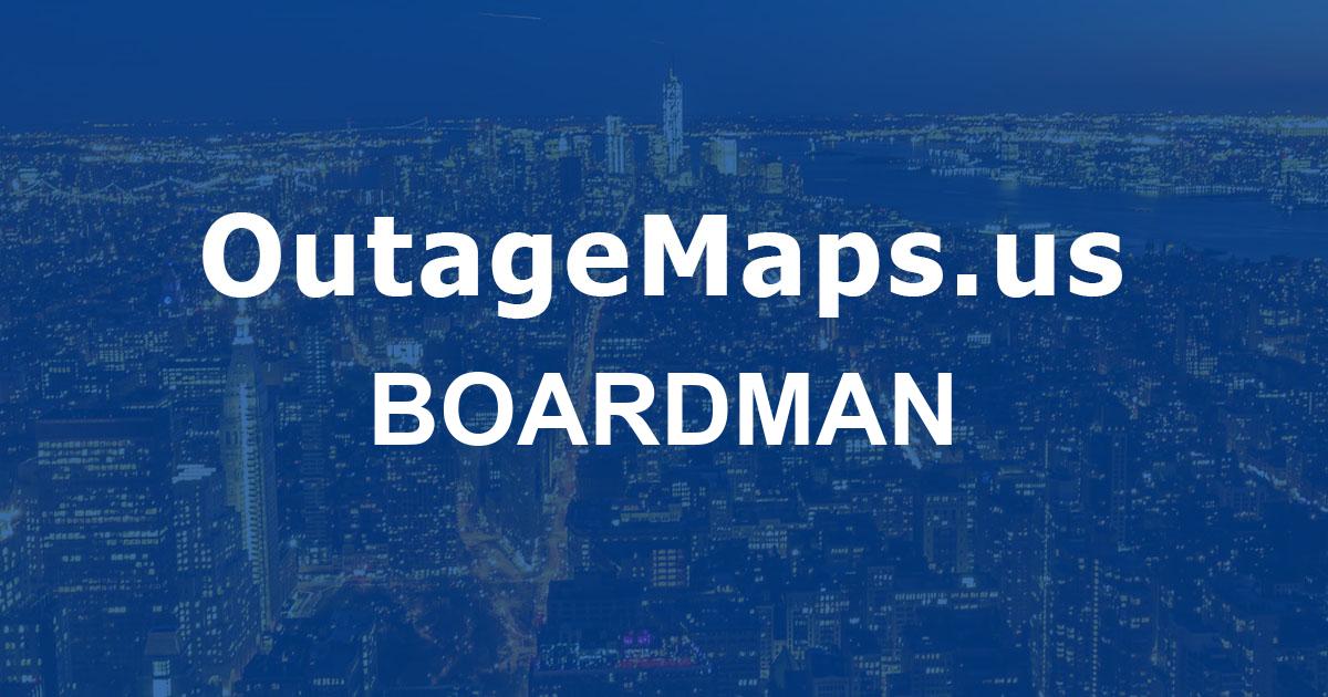 Boardman Power Outages Map