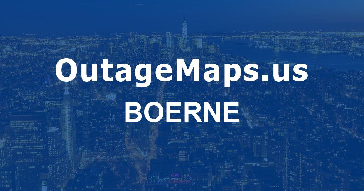 Boerne Power Outages Map