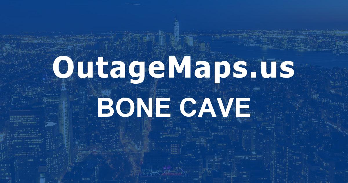 Bone Cave Power Outages Map