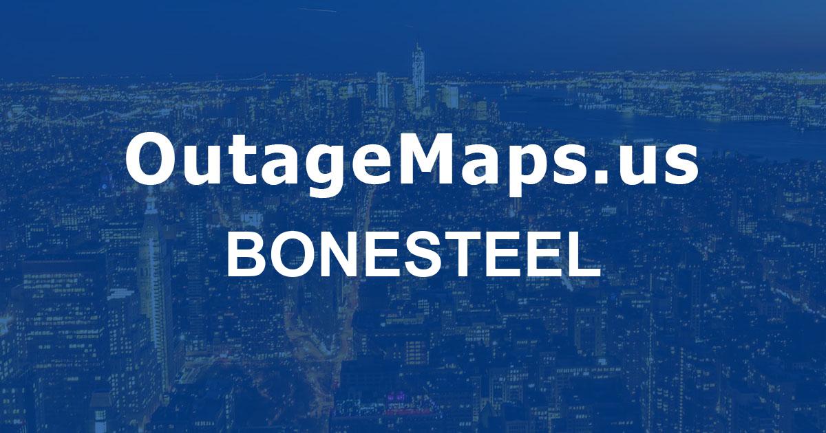 Bonesteel Power Outages Map