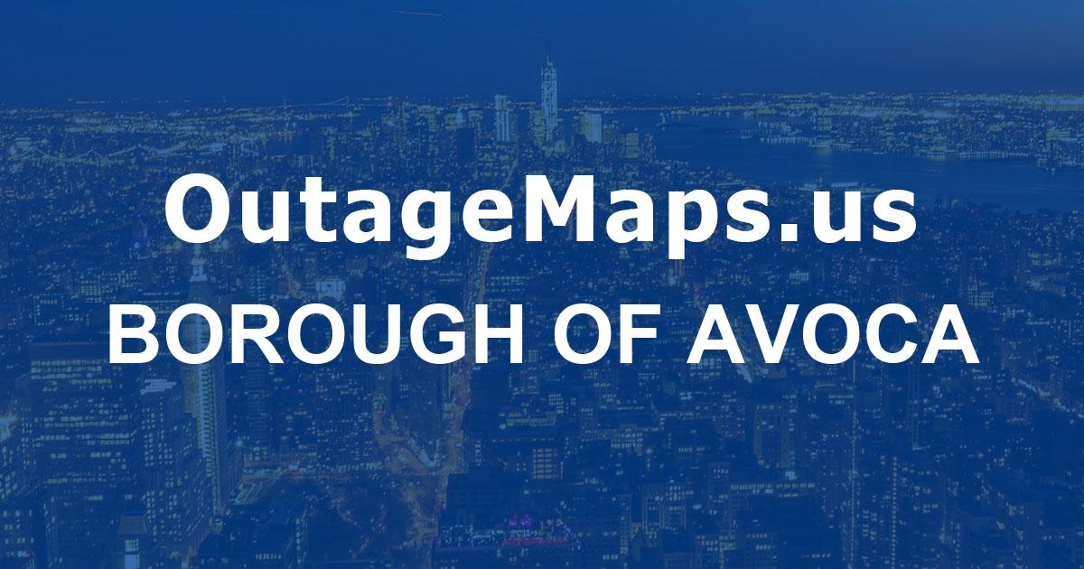 Borough of Avoca Power Outages Map