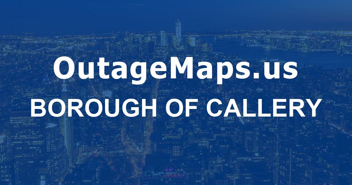 Borough of Callery Power Outages Map