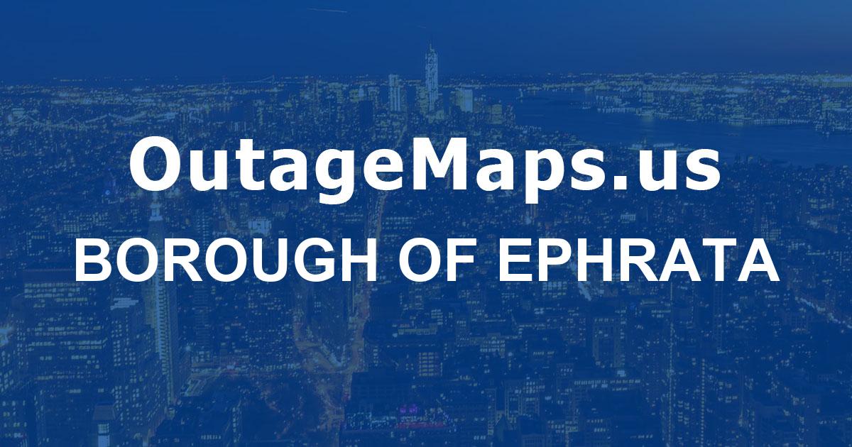 Borough of Ephrata Power Outages Map
