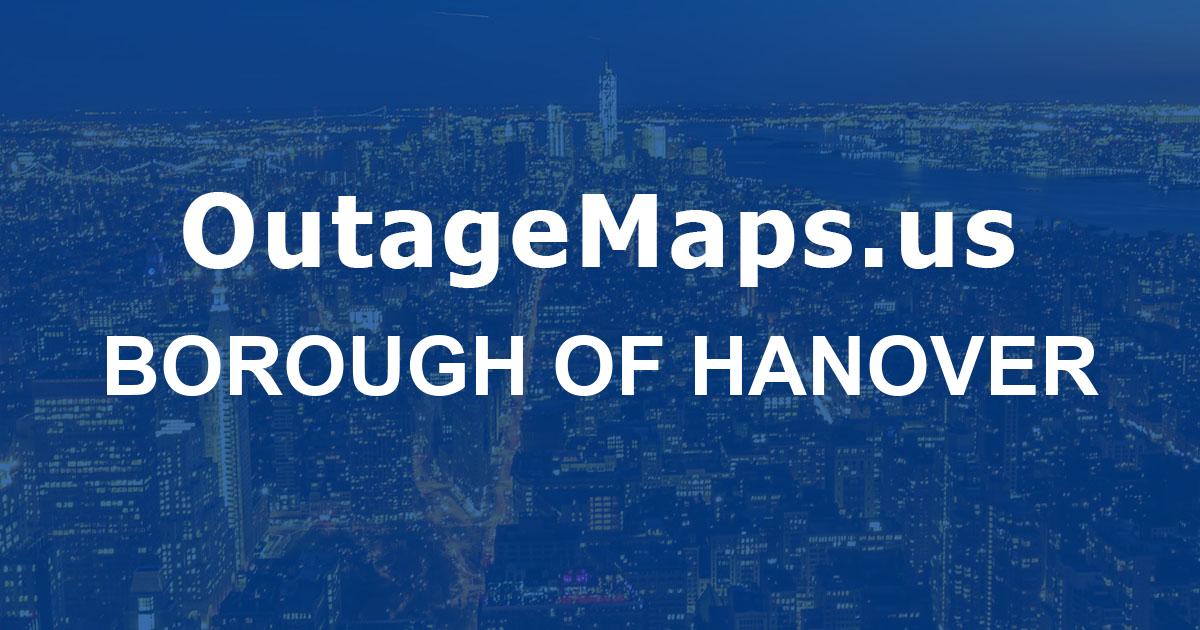 Borough of Hanover Power Outages Map