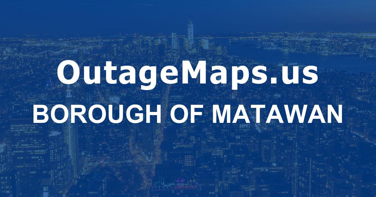 Borough of Matawan Power Outages Map