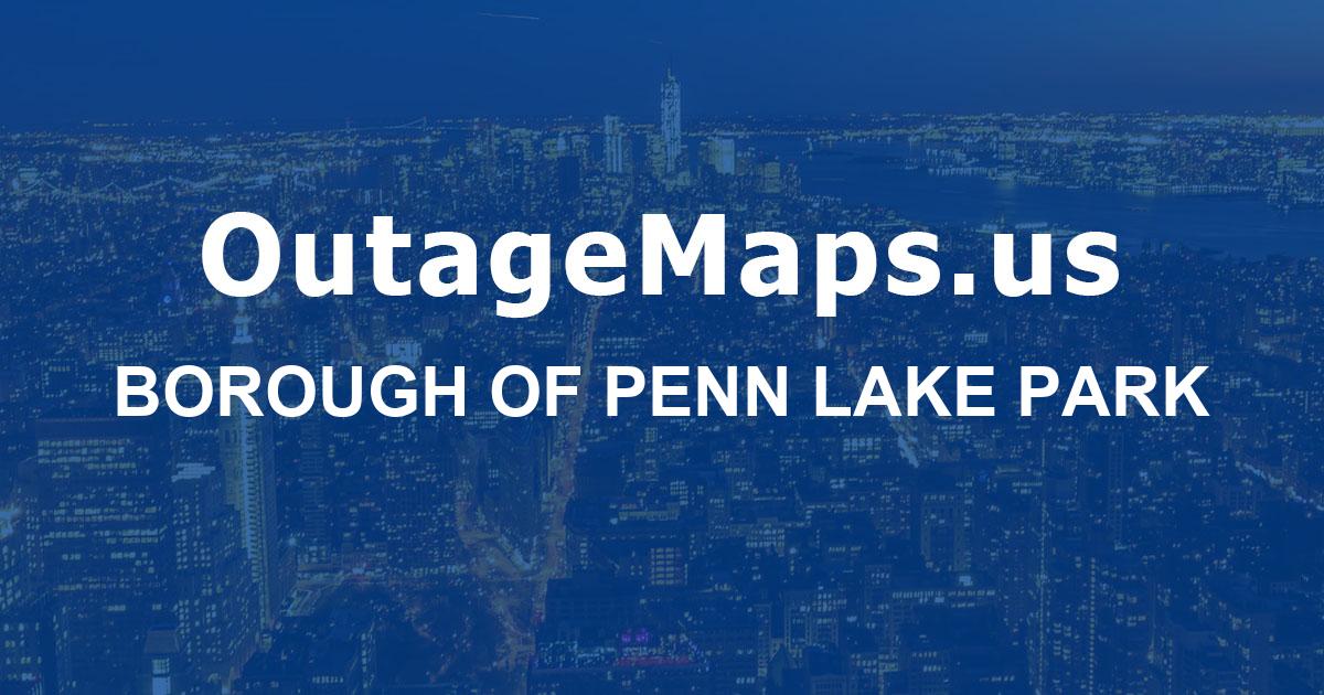 Borough of Penn Lake Park Power Outages Map