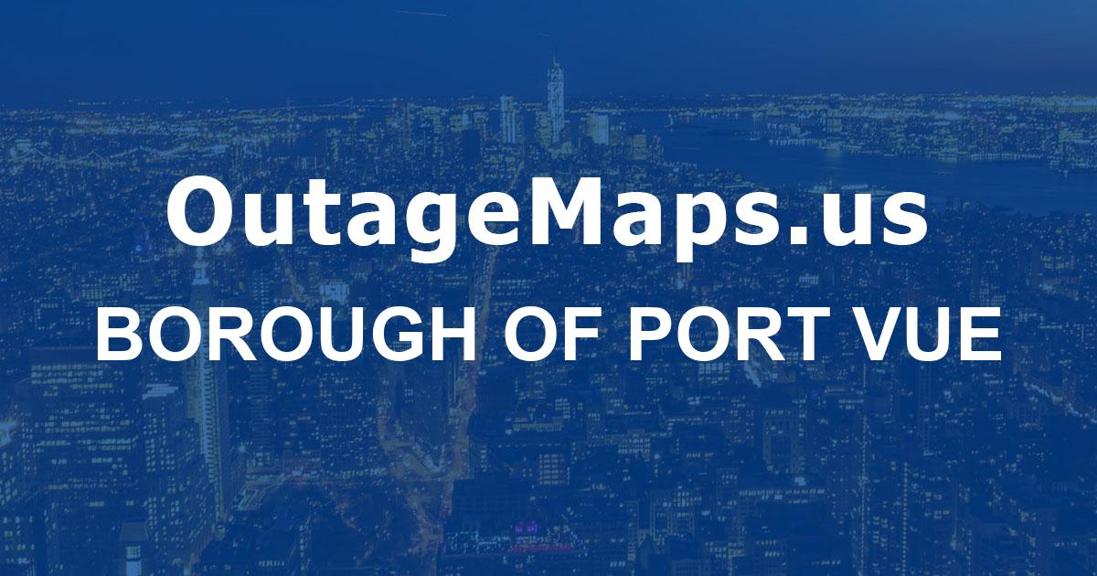 Borough of Port Vue Power Outages Map