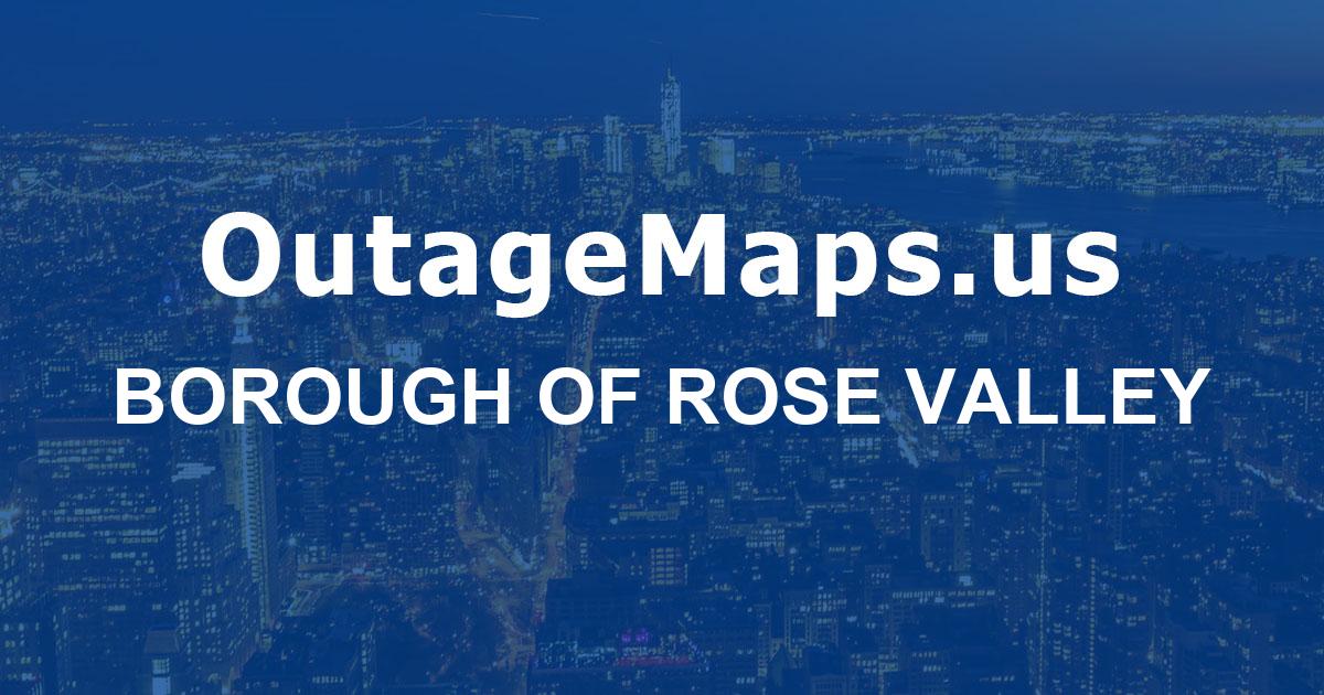 Borough of Rose Valley Power Outages Map