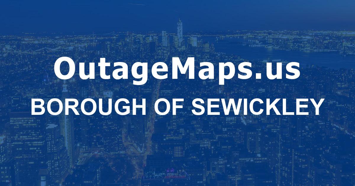 Borough of Sewickley Power Outages Map