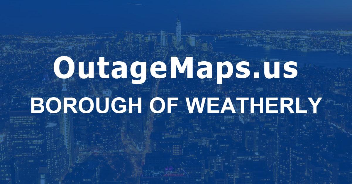 Borough of Weatherly Power Outages Map