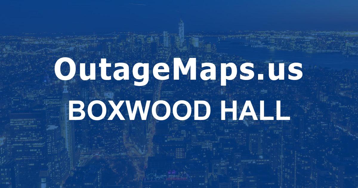 Boxwood Hall Power Outages Map