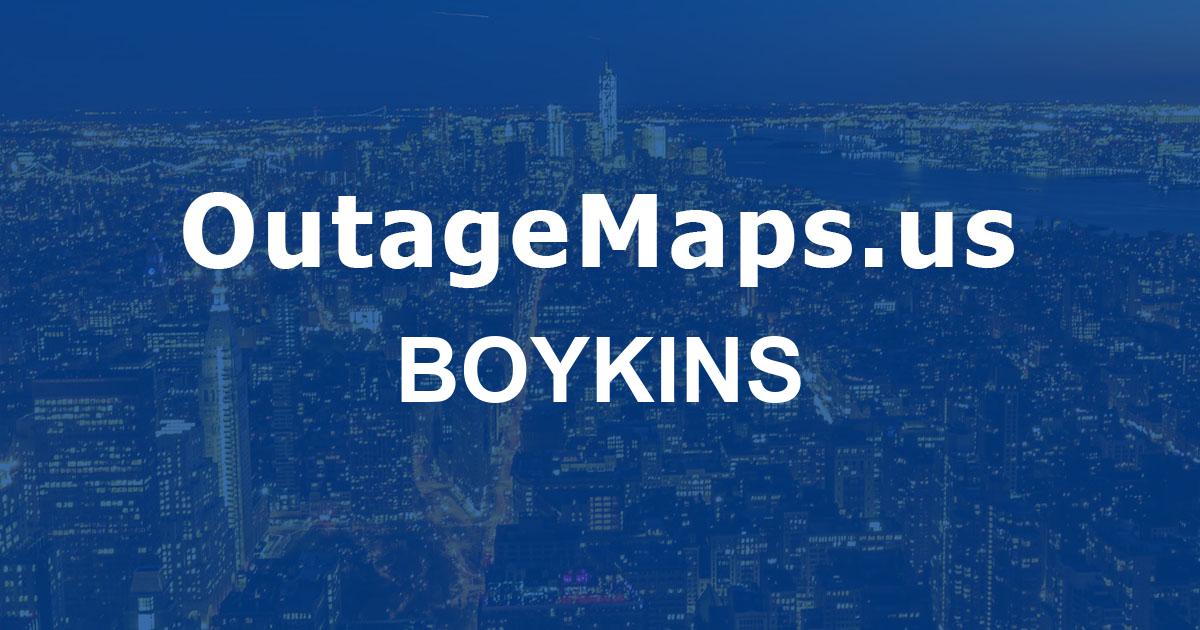 Boykins Power Outages Map