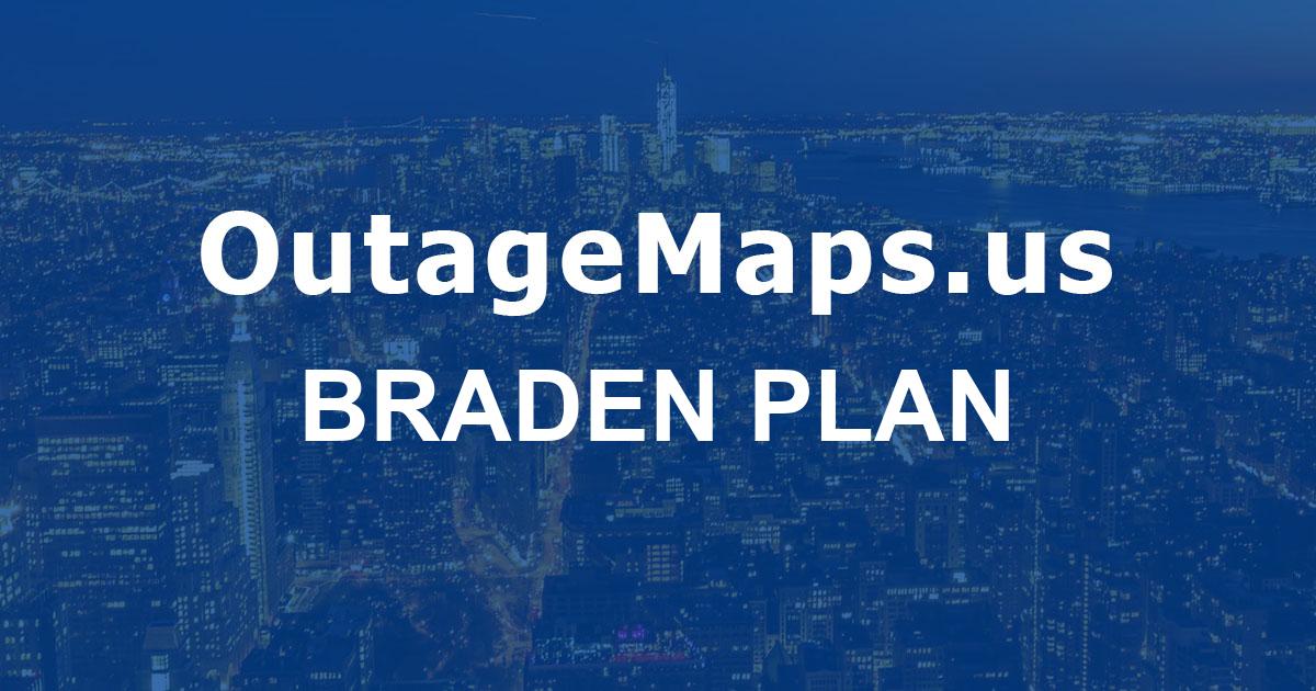 Braden Plan Power Outages Map