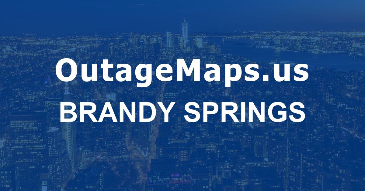 Brandy Springs Power Outages Map